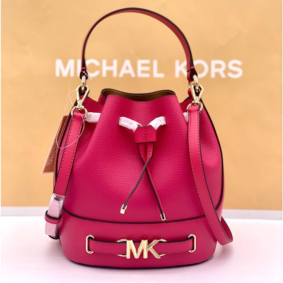 Michael Kors | Bags | Michael Kors Medium Bucket Reed Satchel Crossbody ...